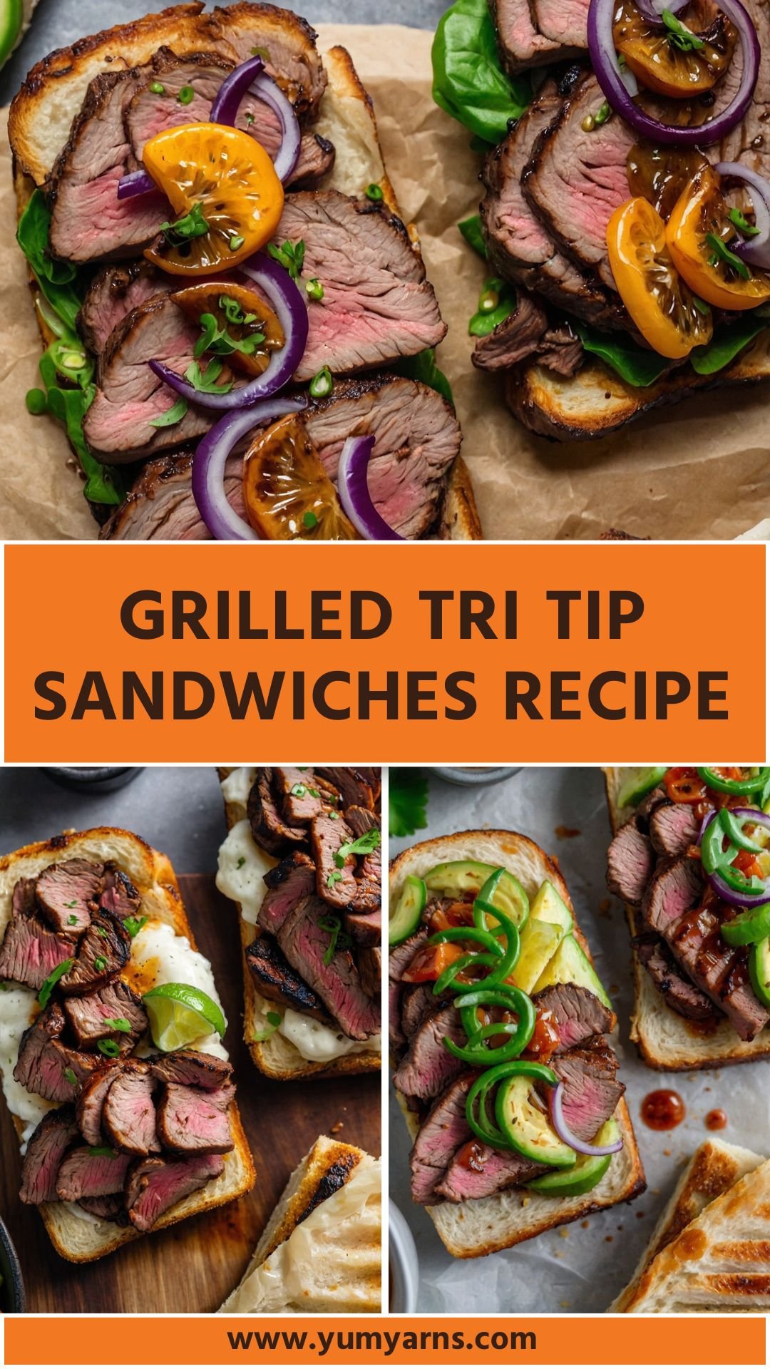 Grilled Tri Tip Sandwiches Recipe - Yum Yarns
