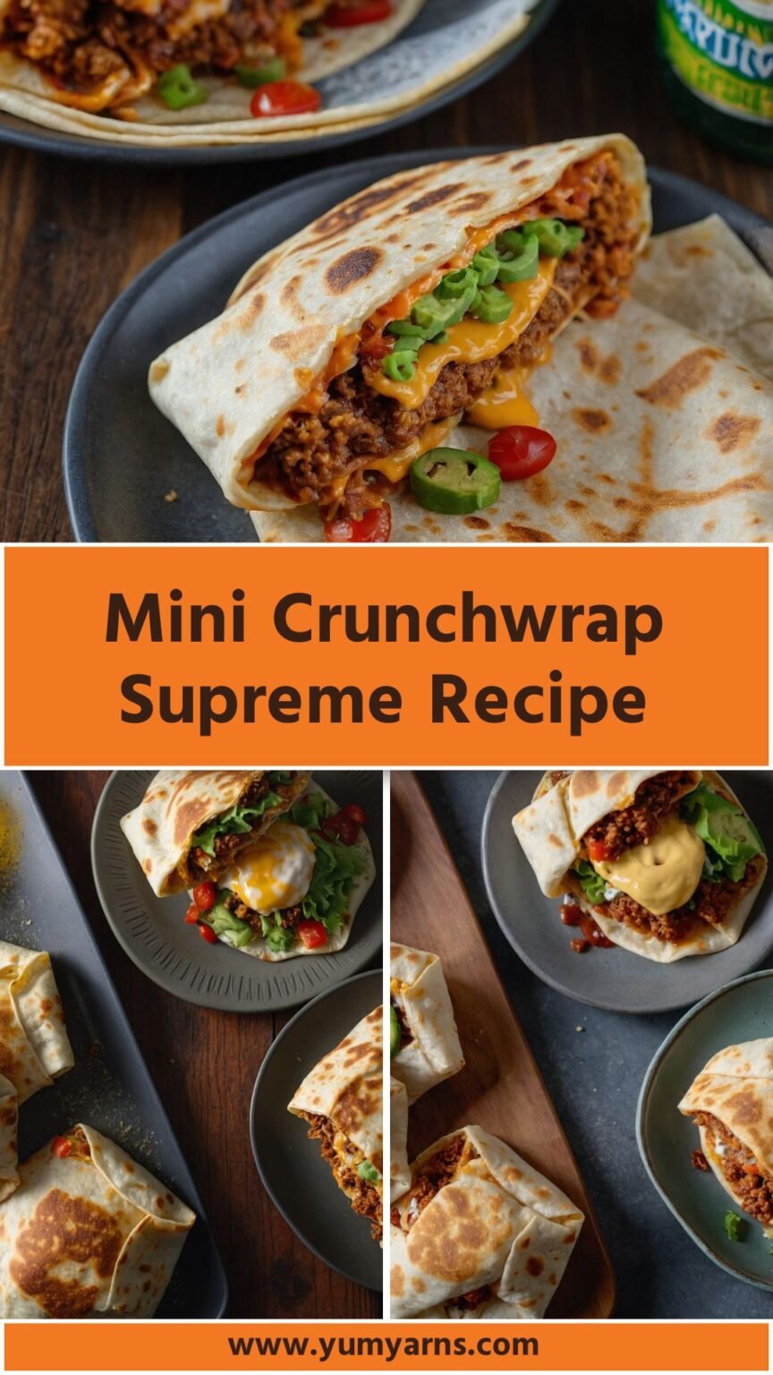Mini Crunchwrap Supreme Recipe - Yum Yarns