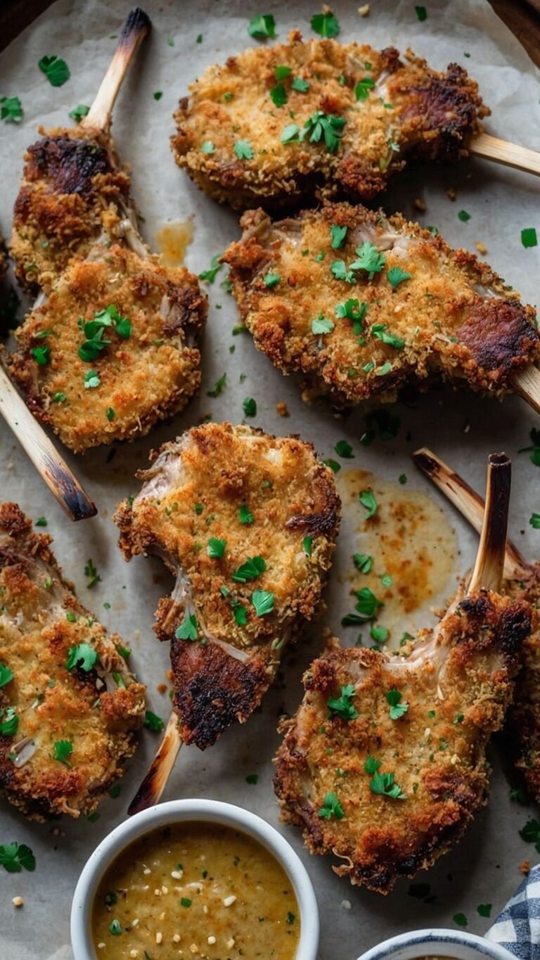 Panko Crusted Lamb Chops - Yum Yarns